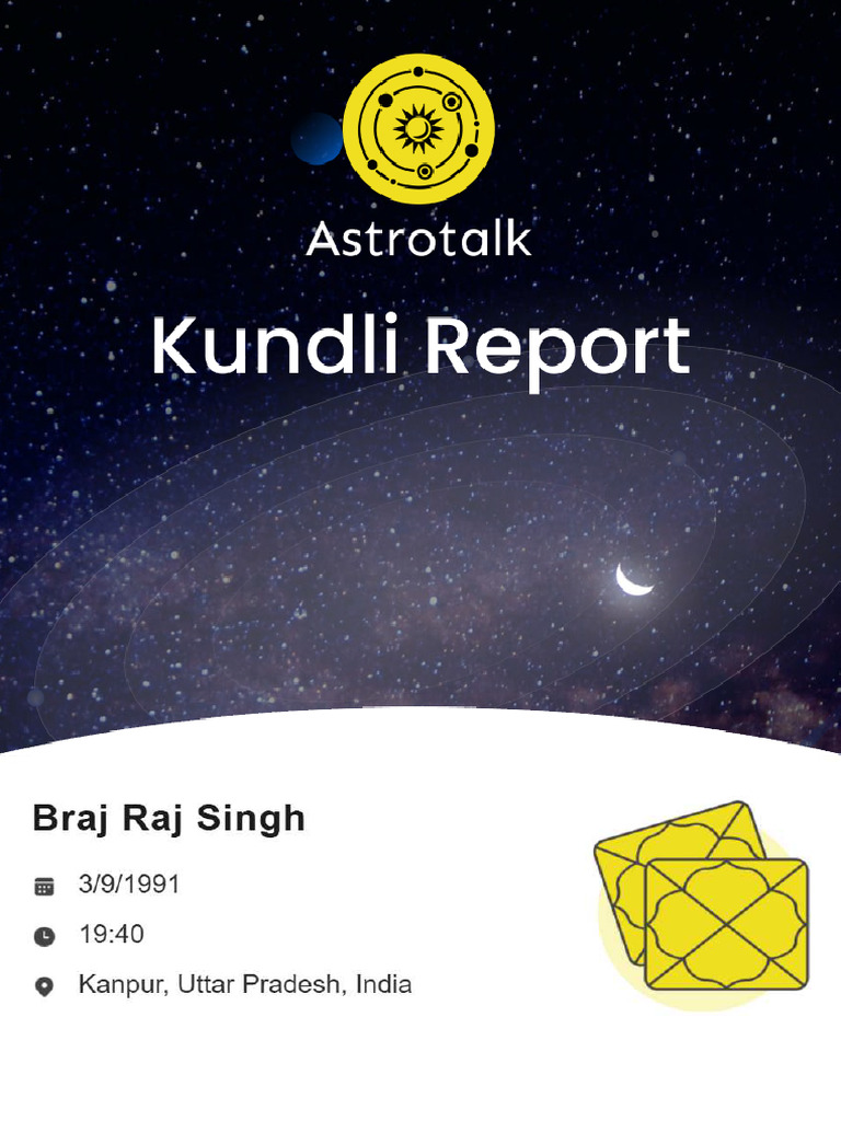 Braj Raj Singh-Kundali-Report | PDF