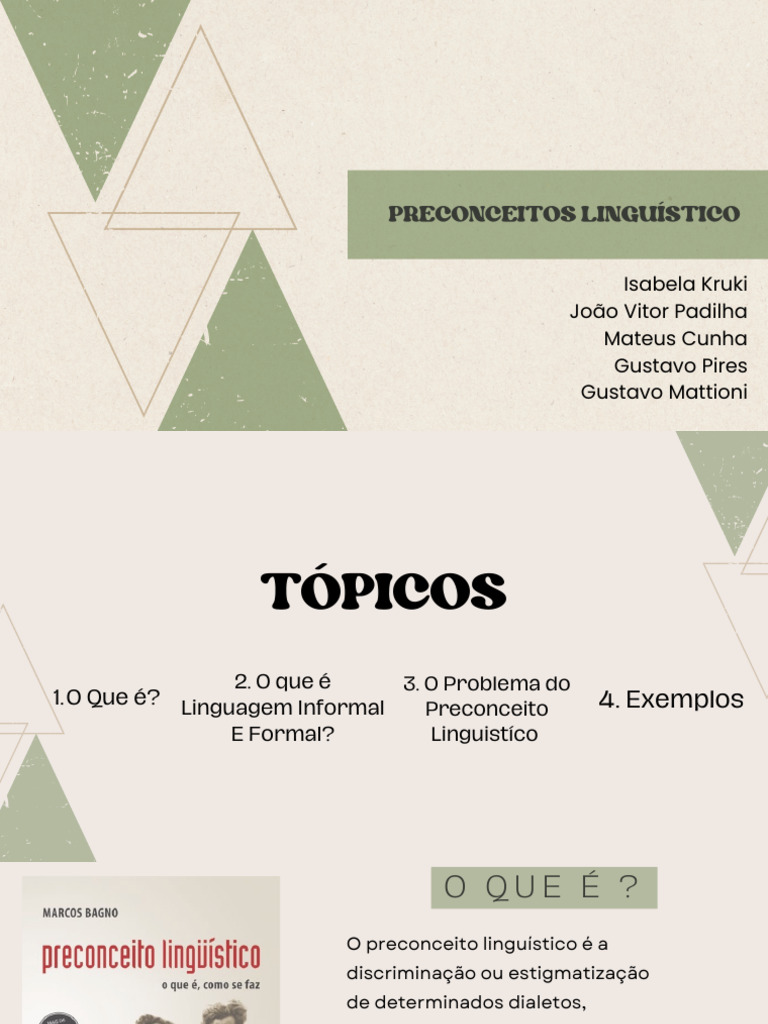 Preconceito Linguístico e suas Implicações | PDF | Preconceitos ...