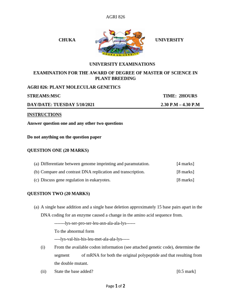 Comparing Molecular Genetics Concepts | PDF