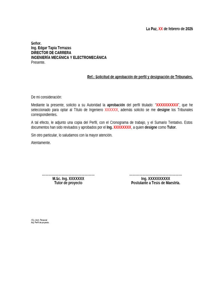 1 Modelo Solicitud de Designacion de Tribunales | PDF