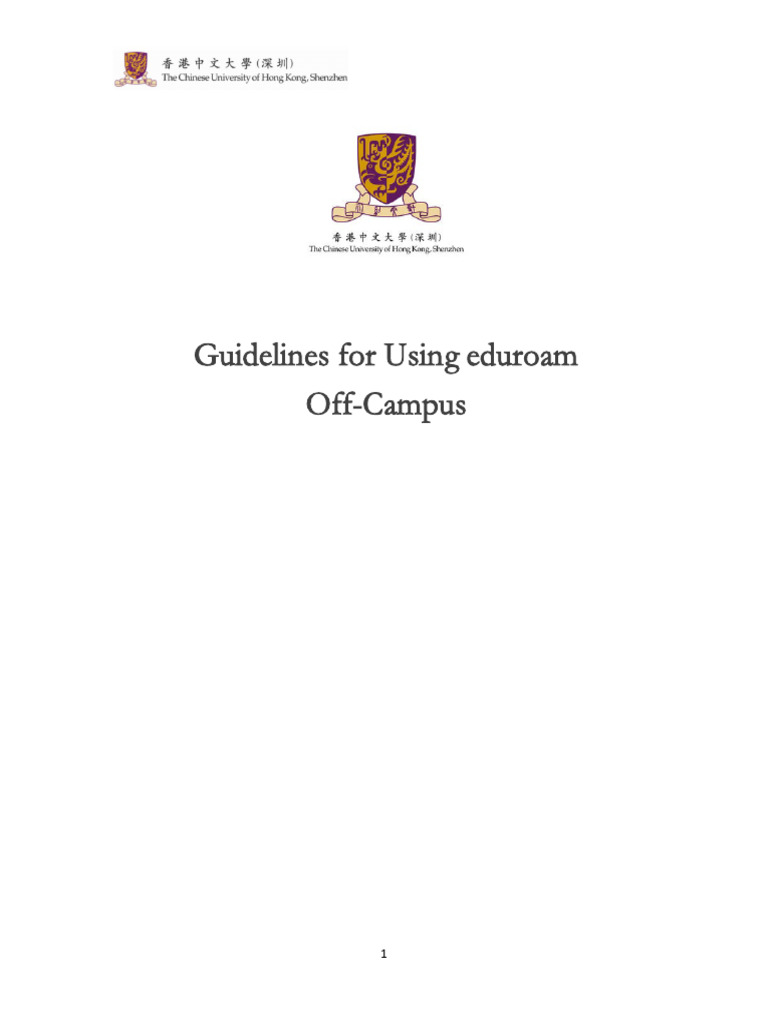 Guidelines For Using Eduroam Off-Campus | PDF | Public Key Certificate | Computer Security