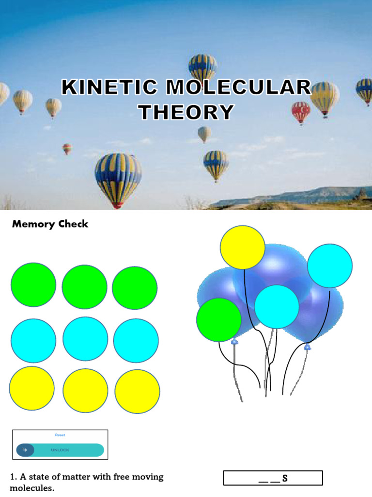 Q4-Kinetic Molecular Theory | PDF | Gases | Temperature