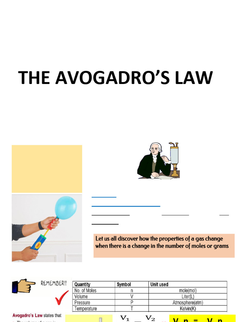 Q4-AVOGADRO'S LAW | PDF
