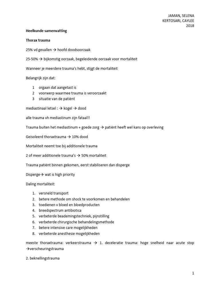 Heelkunde alg samenvatting | PDF