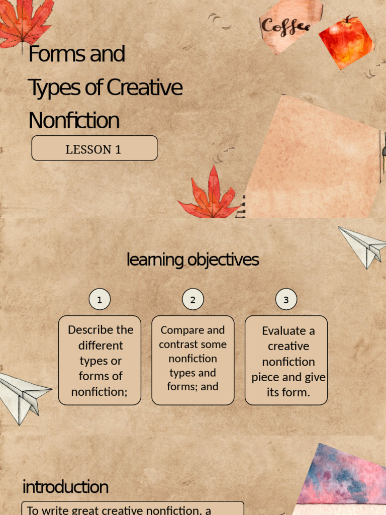 FORMS AND TYPES OF CNF | PDF | Creative Nonfiction | Essays