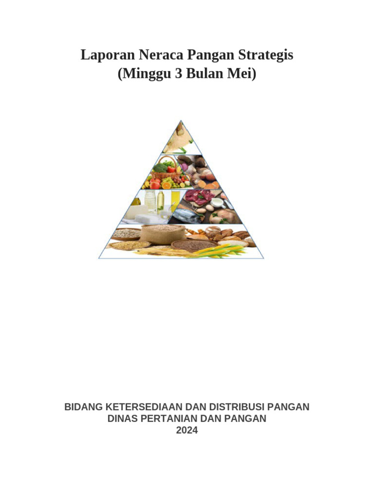 Laporan Neraca Pangan Strategis Bulan Mei Minggu 3 | PDF