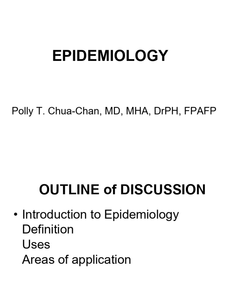 Introduction to Epidemiology Basics | PDF | Epidemiology | Public Health