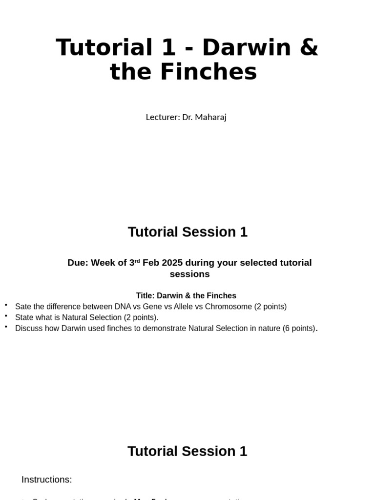 Darwin's Finches & Natural Selection | PDF