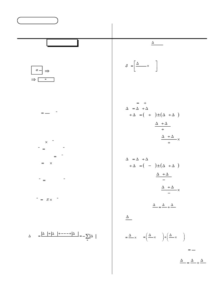 Junior Formulas | PDF | Force | Velocity