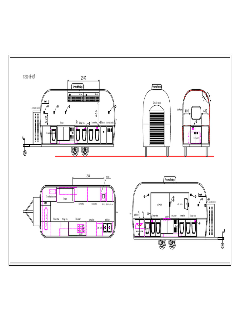 Food Truck Layout Sample 01 | PDF