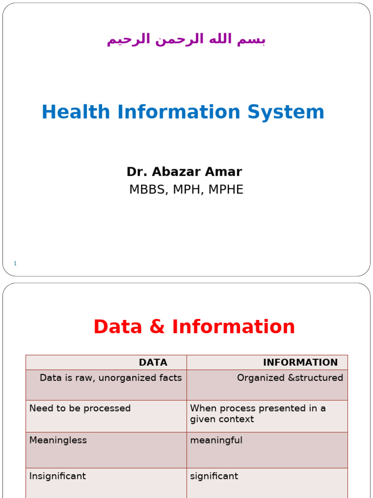 .Health Information System (HIS) - 113515 | PDF | System | Health ...