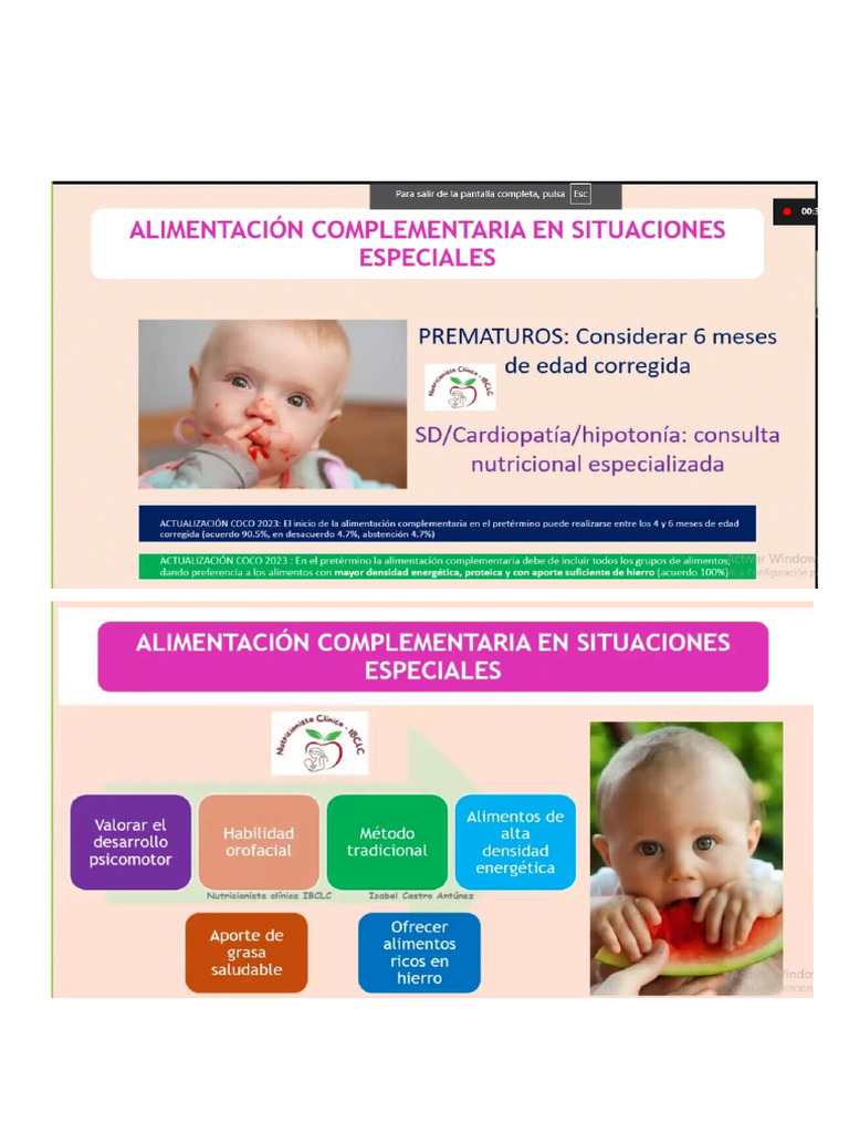 ALIMENTACIÓN COMPLEMENTARIA | PDF