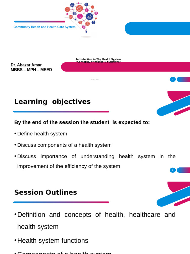 Introduction To Health System | PDF | Health Care | System