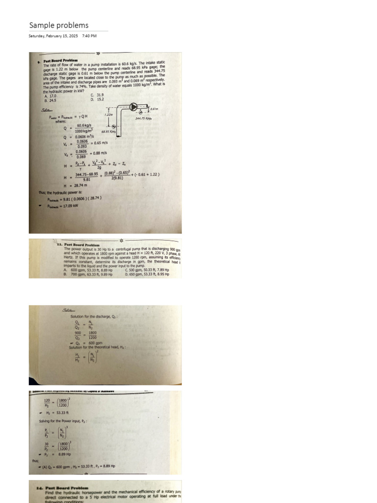 Sample Problems GT2 | PDF