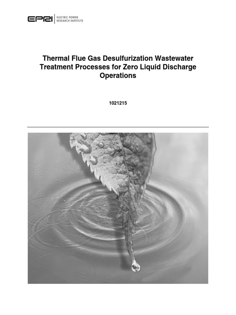 1021215_Thermal Flue Gas Desulfurization Wastewater Treatment Processes ...
