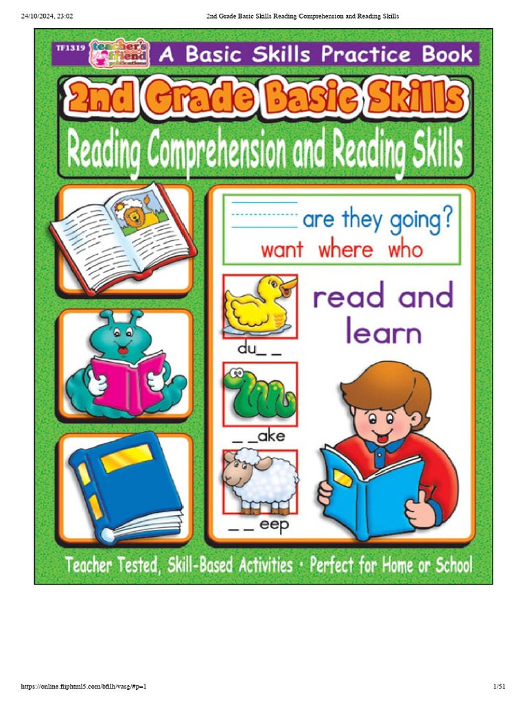 2nd Grade Basic Skills Reading Comprehension and Reading Skills | PDF ...