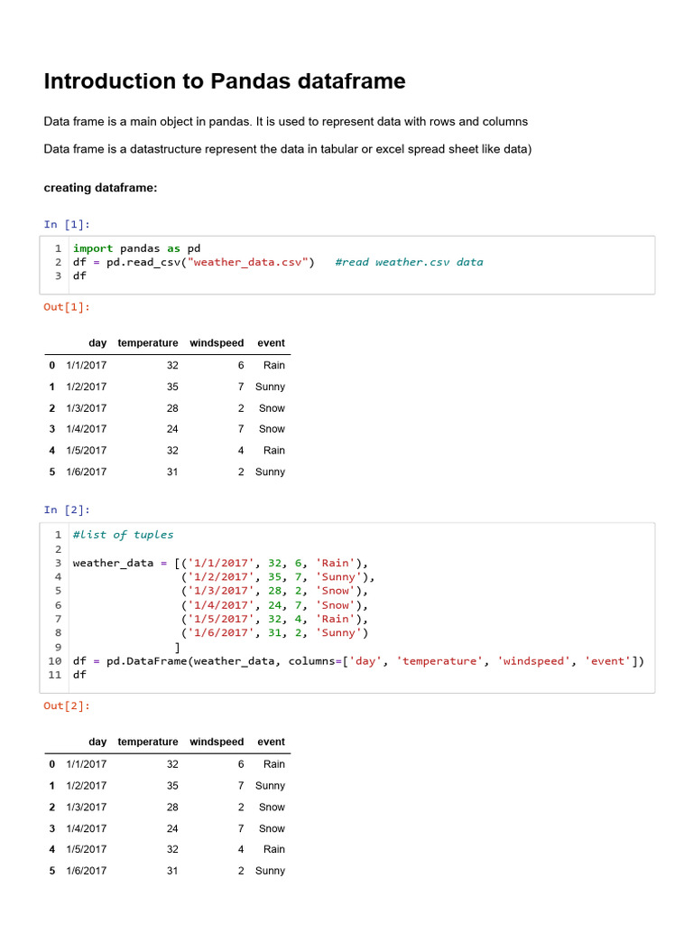 Pandas - Workshop - Jupyter Notebook | PDF | Information Retrieval | Computer Data