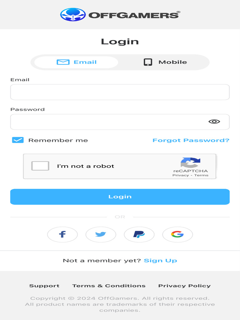 OffGamers Authentication | PDF
