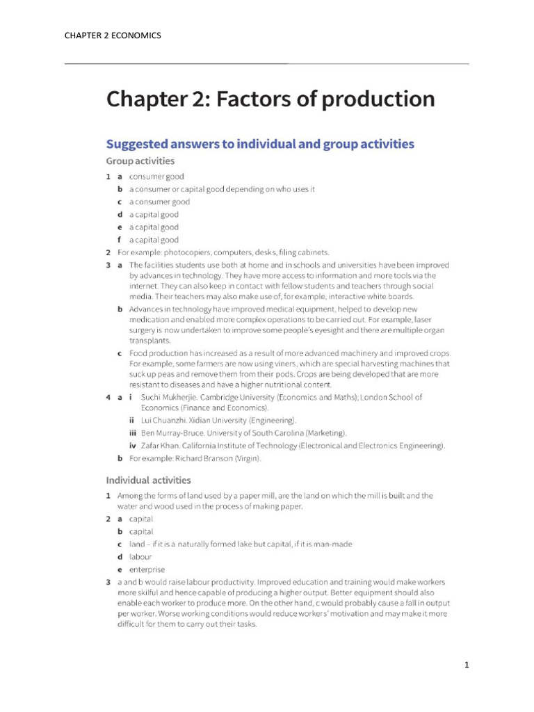 CHAPTER 2 - ECONOMICS | PDF