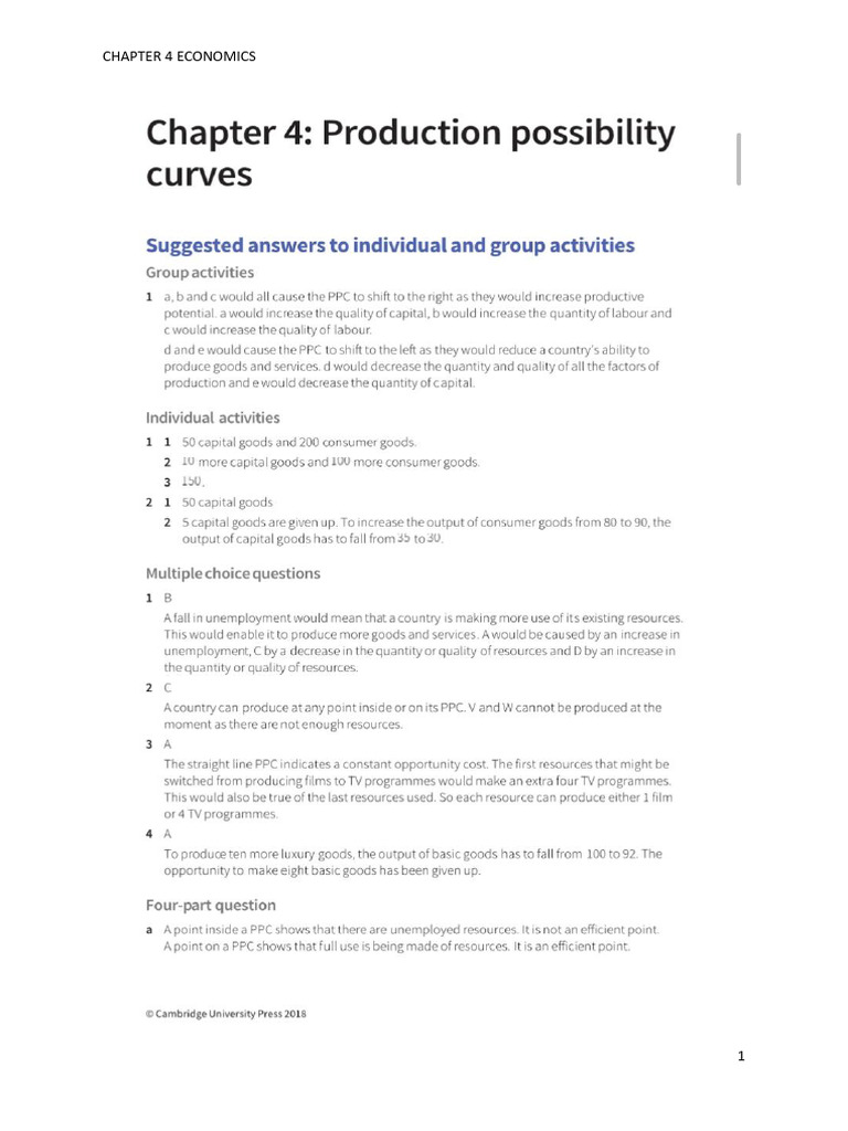 CHAPTER 4 - ECONOMICS | PDF