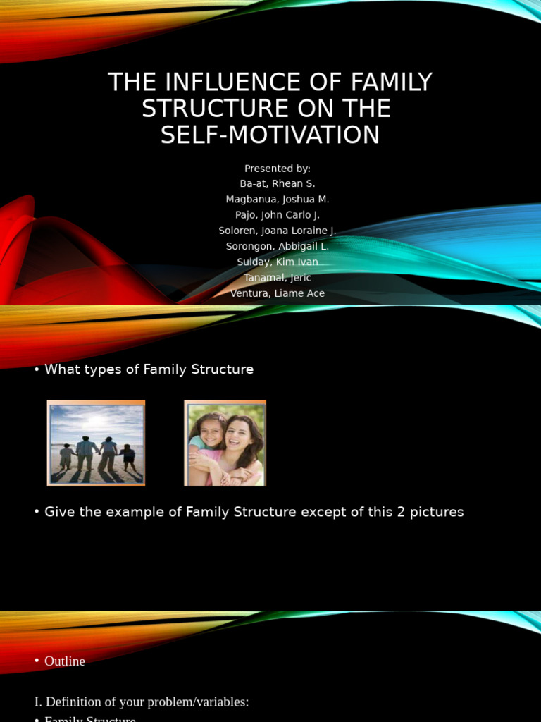 Family Structure's Impact on Self-Motivation | PDF