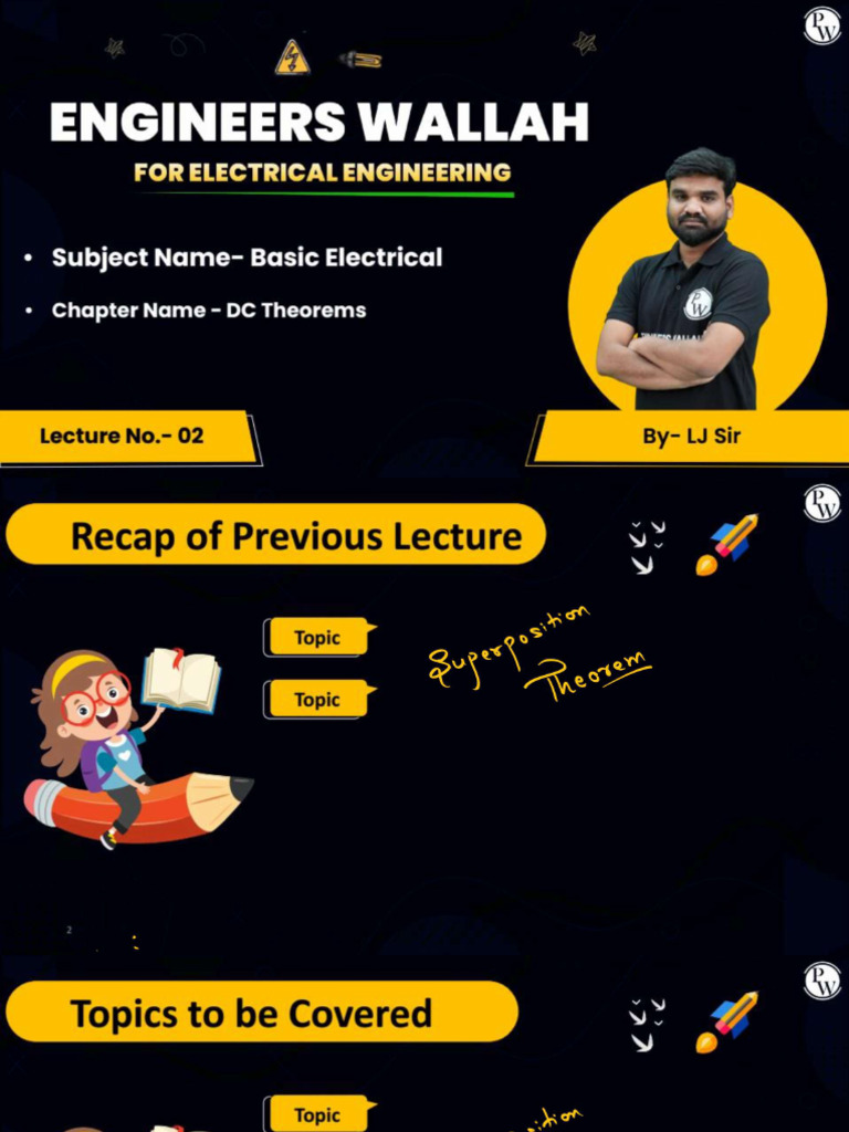 DC Theorems 02 Superposition Theorems - Class Notes PDF | PDF