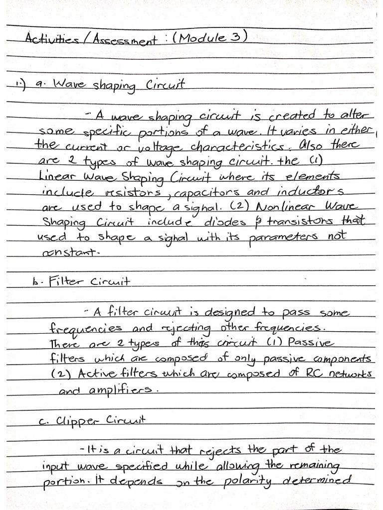 ECEN Assessment Module 3 | PDF