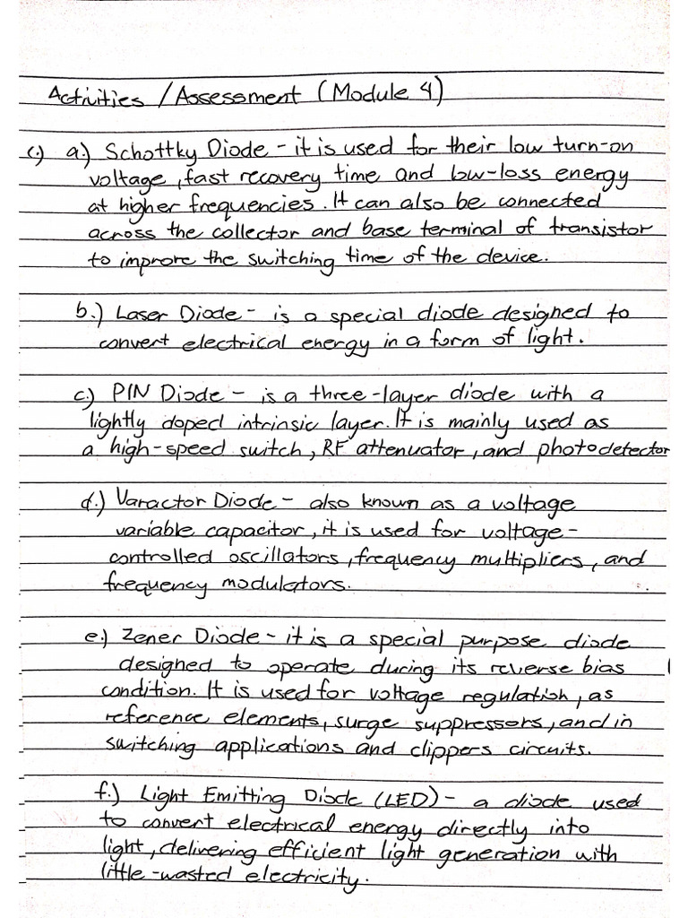 ECEN Assessment Module 4 | PDF
