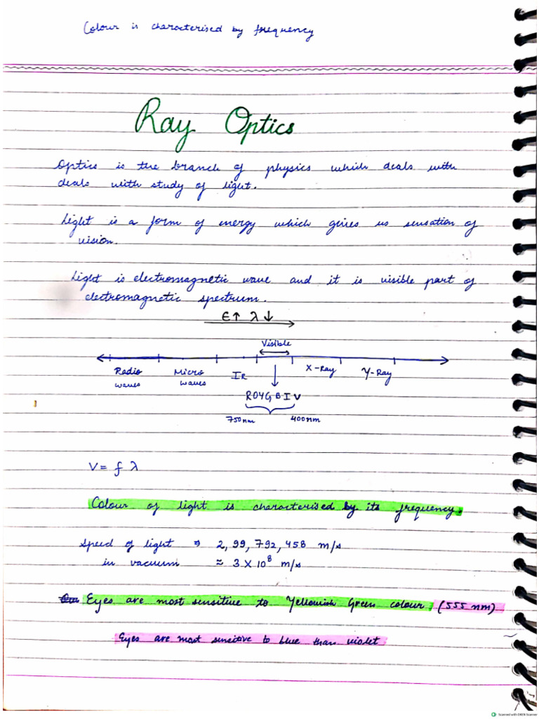 Ray Optics | PDF