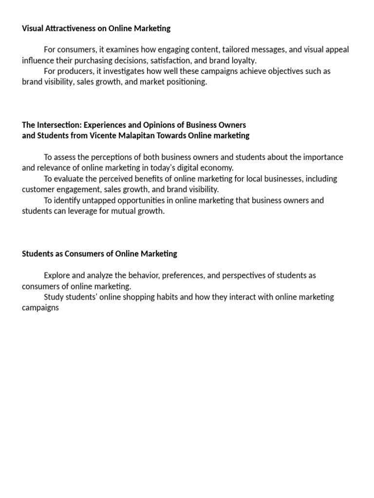 Impact of Visual Appeal in Online Marketing | PDF
