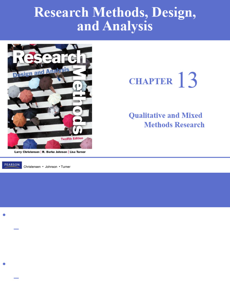 Qualitative and Mixed Methods | PDF | Qualitative Research | Procedural Knowledge