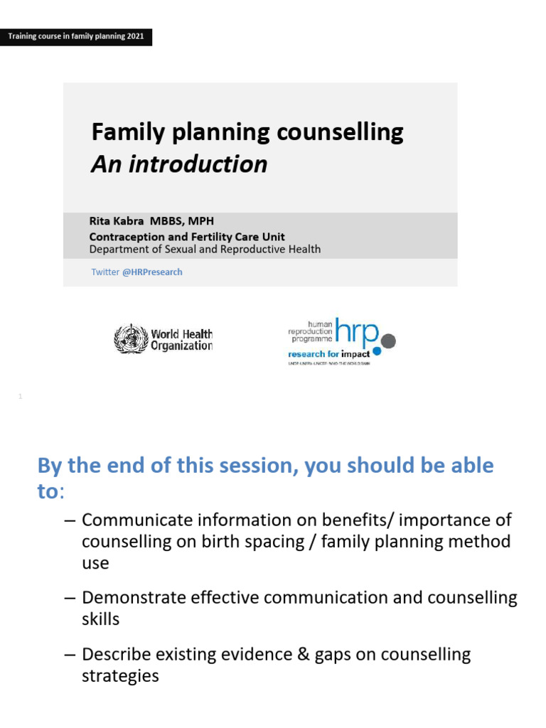 4 1 Family Planning Counselling Kabra 2021 | PDF | Family Planning ...