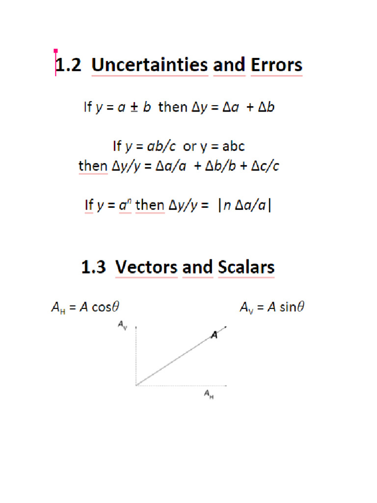 Ib Physics SL Formula 2016 | PDF | Physical Quantities | Mechanics