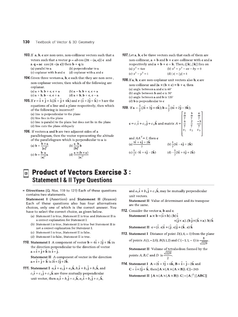 Vectors and 3d | PDF