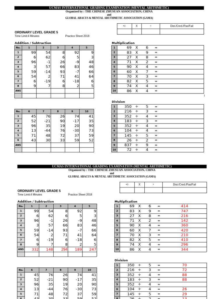 Grade 5(m) | PDF | Arithmetic | Mathematics