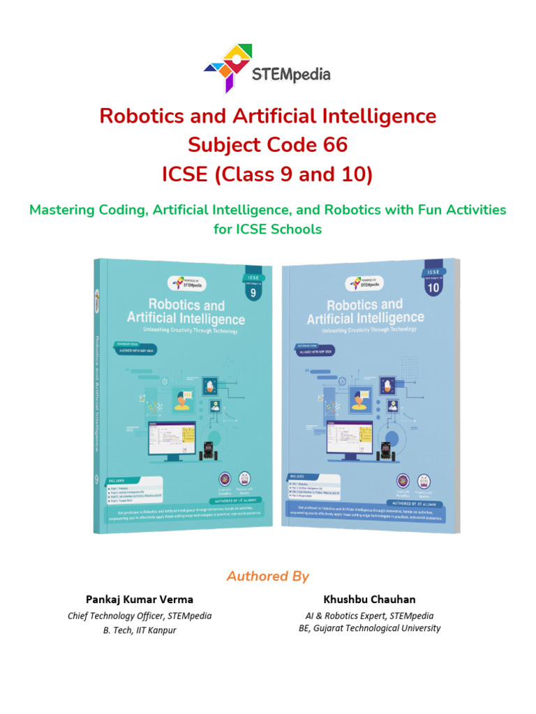 Robotics and AI Curriculum For ICSE School Class 9 To 10 | PDF ...