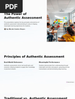 Traditional vs. Authentic Assessments | PDF | Educational Assessment | Intelligence