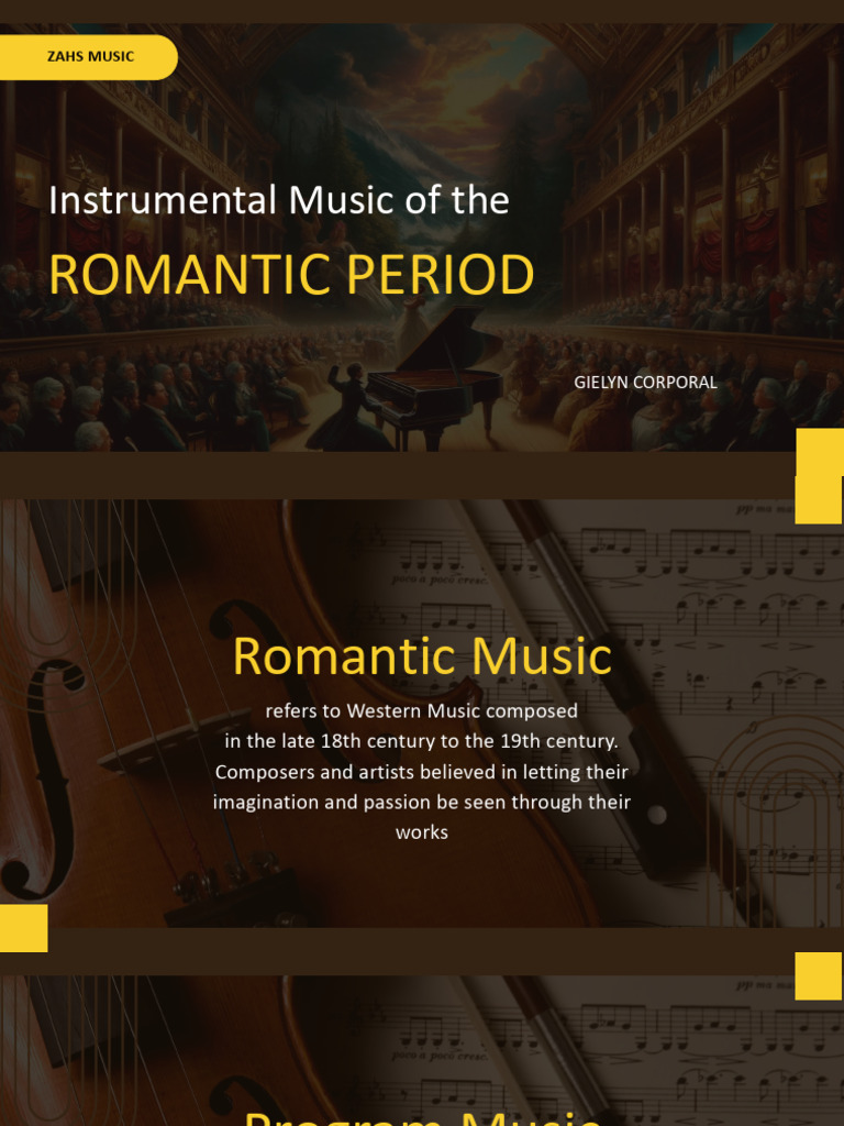 Handout1 Music of the Romantic Period | PDF | Romantic Music | Frédéric ...
