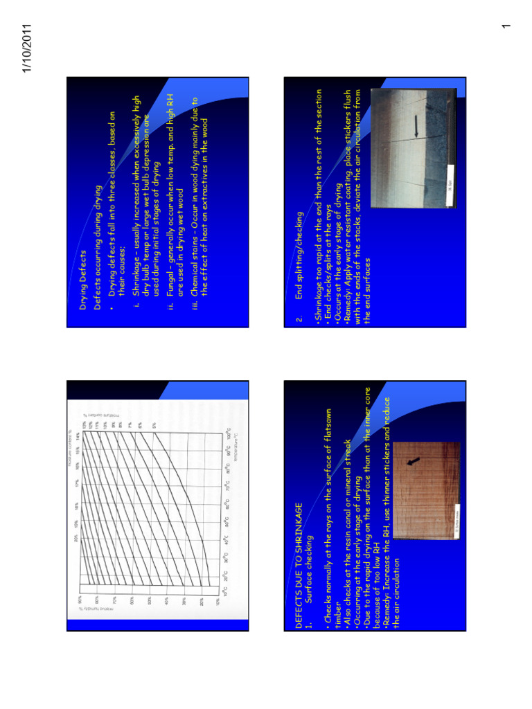Drying defects | PDF | Wood | Lumber
