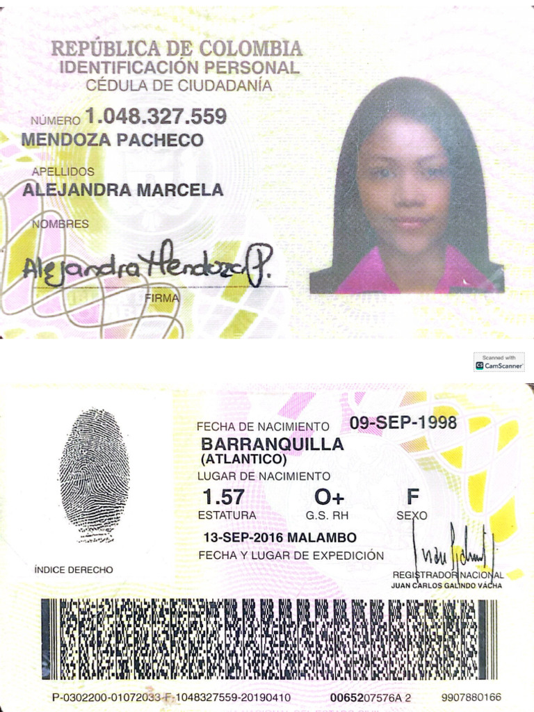 cedula alejandra | PDF