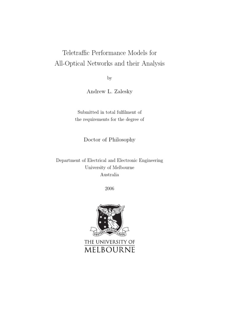 Cubin Andrew Zalesky Thesis | PDF | Asynchronous Transfer Mode ...