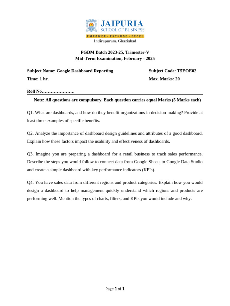 GDR_MID TERM -2023-25_Updated | PDF