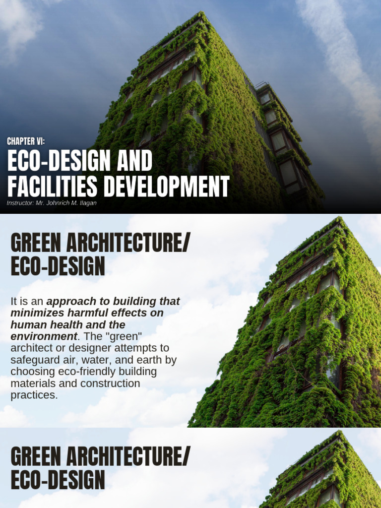 BSHM 121 Chapter 6 Eco Design and Facility Development | PDF ...