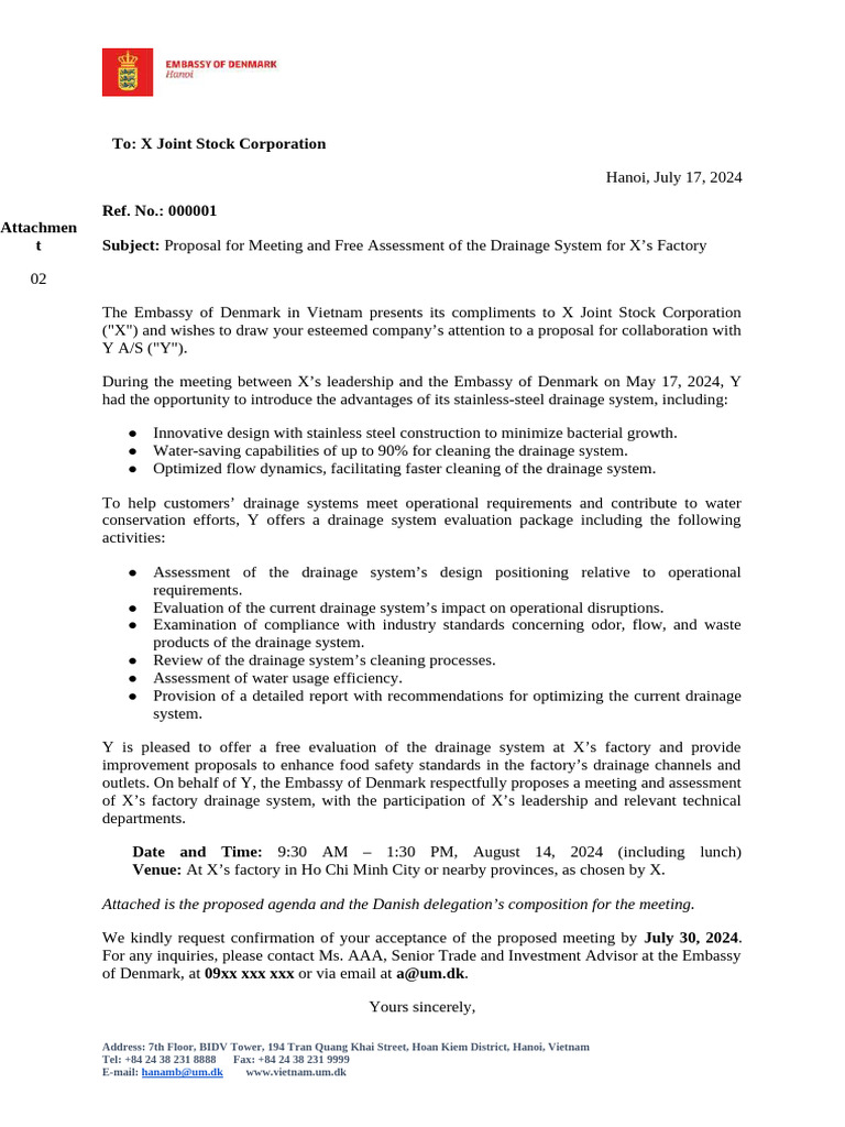 Free Drainage System Assessment Proposal | PDF