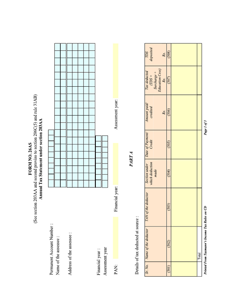 Form 26AS | PDF