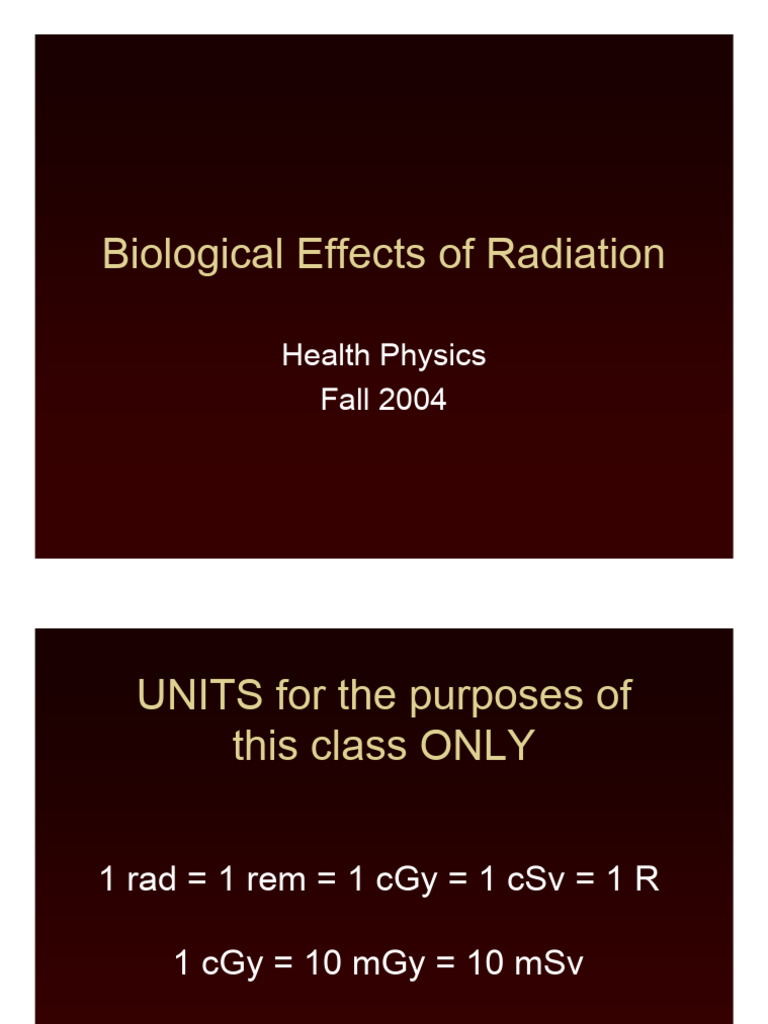 biological_effects | PDF | Ionizing Radiation | Radiation Therapy biological_effects | PDF | Ionizing Radiation | Radiation Therapy