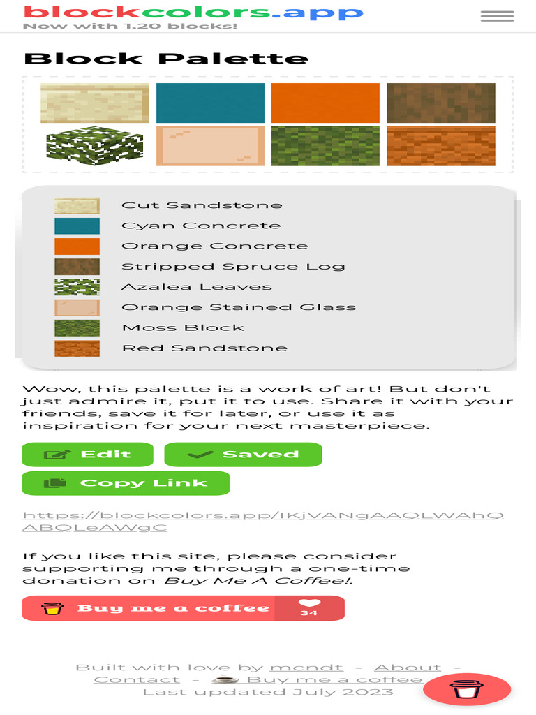 Block Palette Block Colors | PDF
