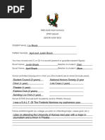Senior Night Questionnaire | PDF