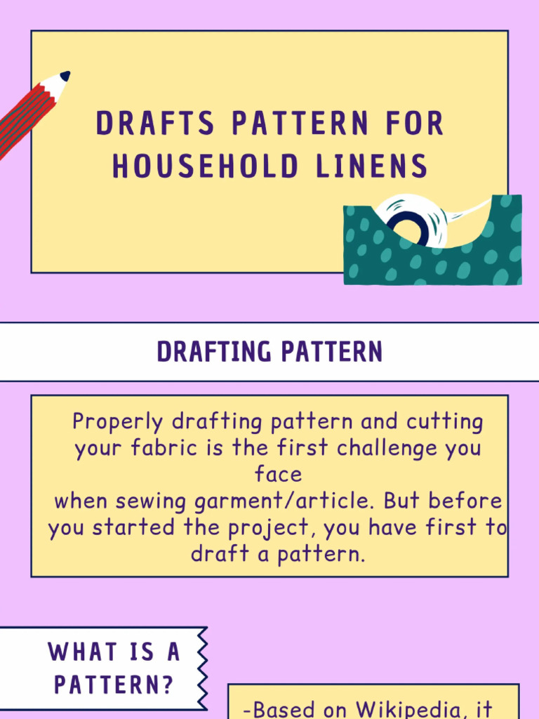 Drafts Pattern For Household L | PDF