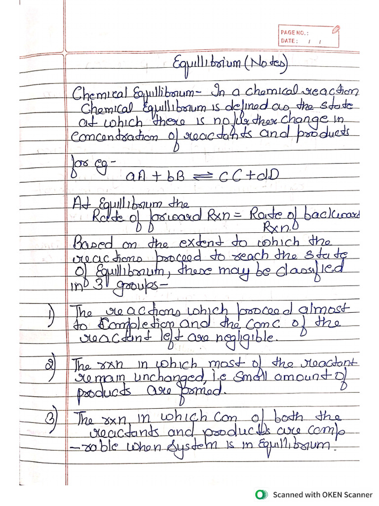Equilibrium Notes | PDF